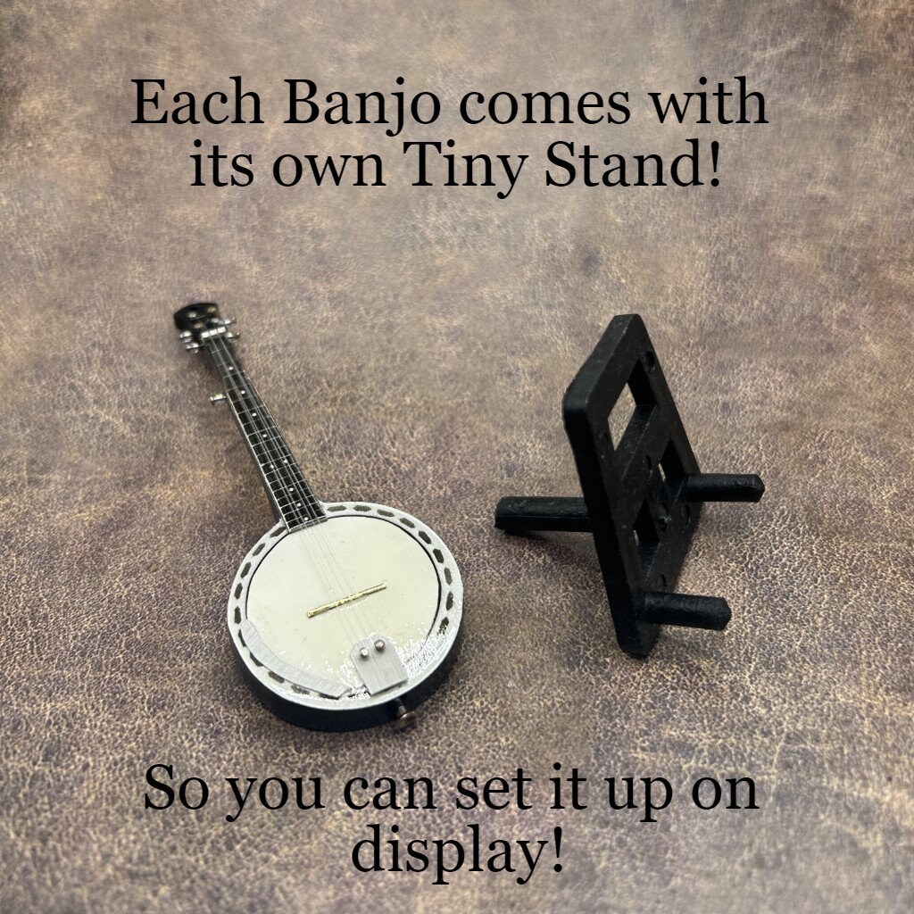 Mini Banjo With a Stand 4 Inch 1:6 Scale Banjo Miniatures - Etsy UK