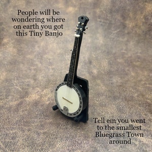 Mini Banjo With a Stand, 4 Inch 1:6 Scale Banjo | Miniatures, Funny ...
