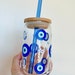 Evil Eye Beer Can Glass Turkish Eye Glass Cup 16oz Libbey - Etsy Canada