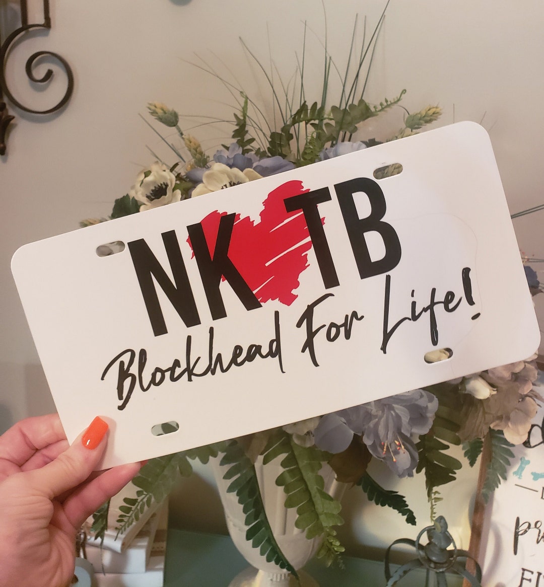 NKOTB Blockhead for Life License Plate, Blockhead for Life, New Kids on ...