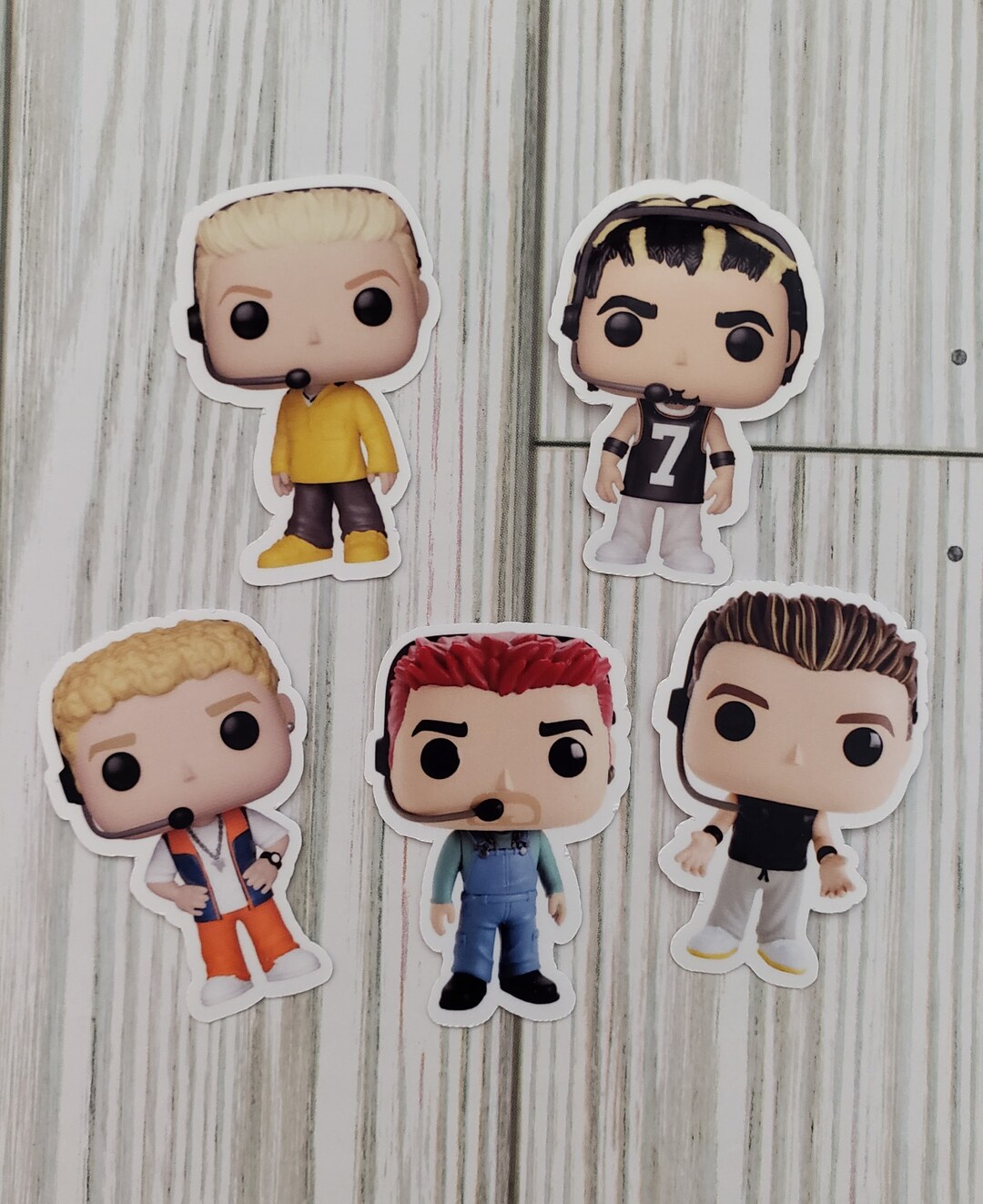 NSYNC Fun Doll Stickers, Nsync Sticker Set, Nsync Doll Stickers, Justin ...