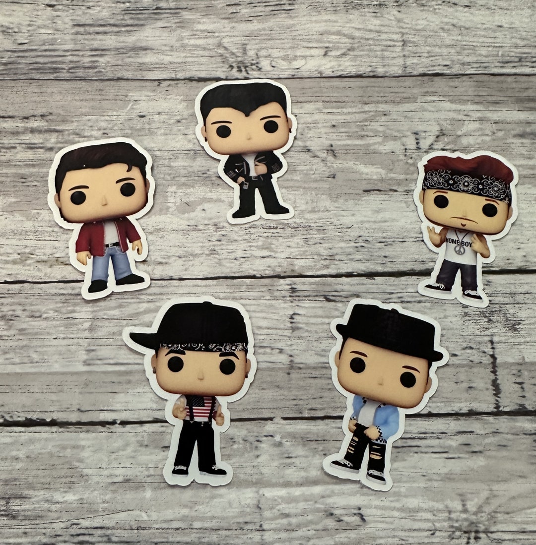 NKOTB Fun Doll Stickers, New Kids on the Block Sticker Set, New Kids ...
