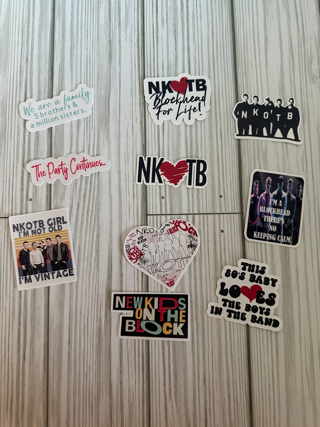 NKOTB 10 Sticker Bundle #3, New Kids on the Block, Blockhead Family ...