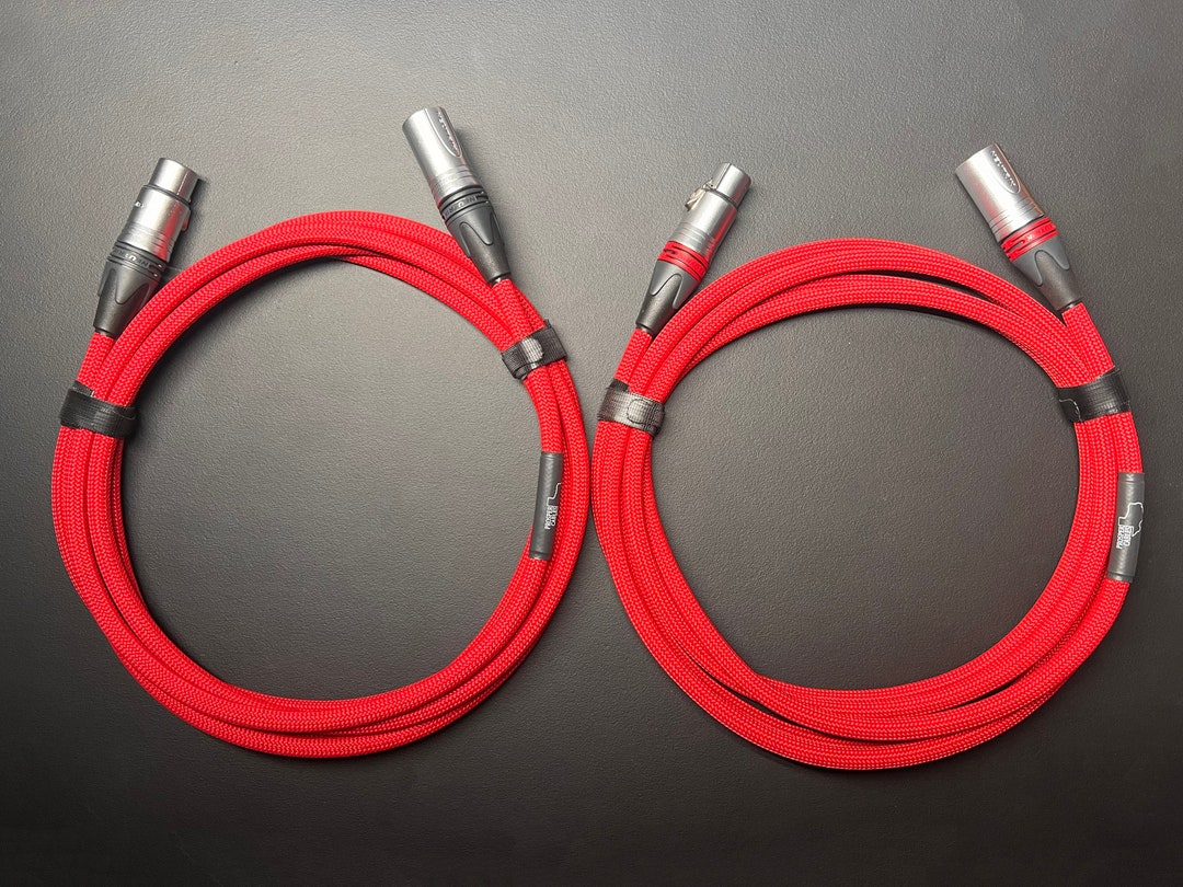 Custom (PAIR) High Quality Audiophile XLR Cables Built W/ Mogami W2534 ...