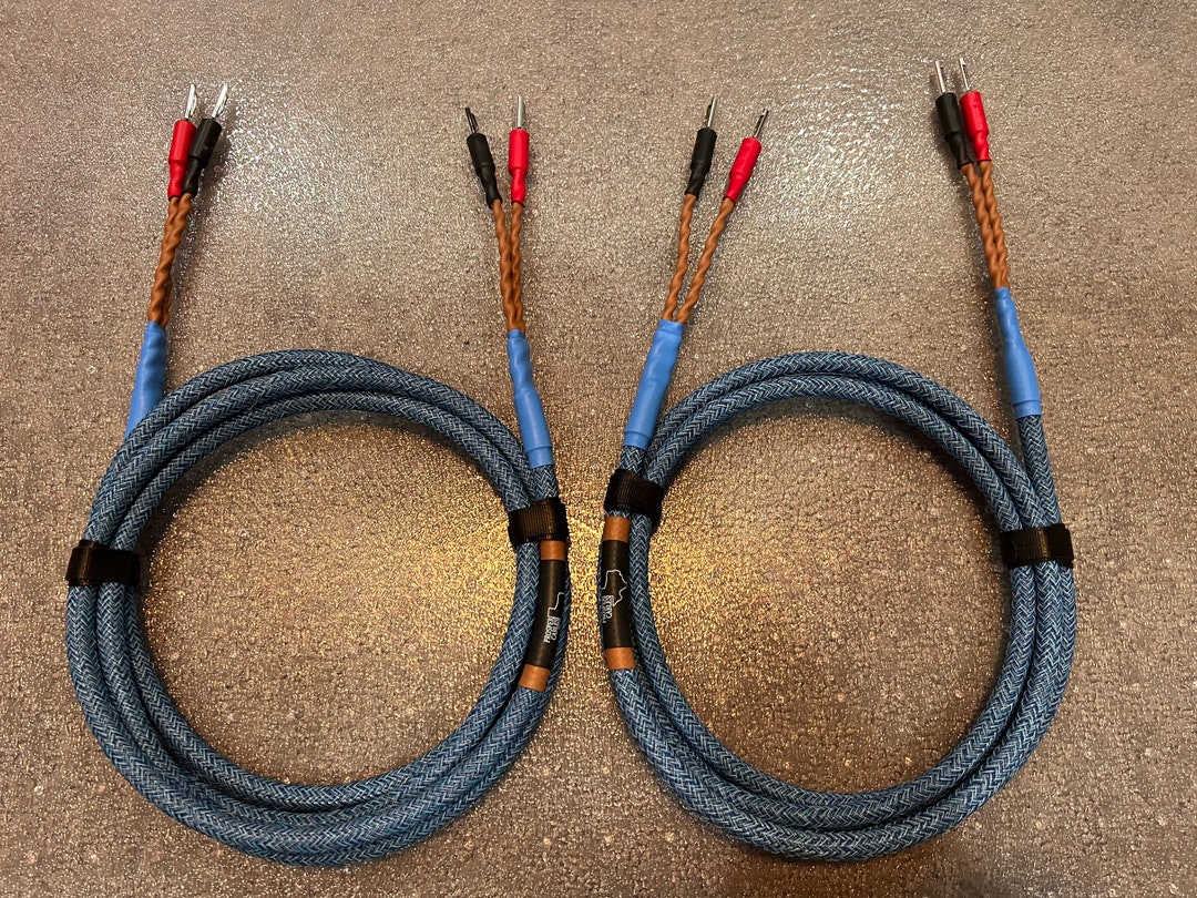 8' Foot Pair Custom Audiophile Speaker Cables/ Built With - Etsy UK