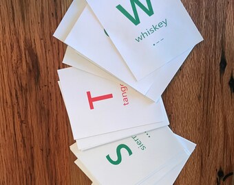 Phonetic Alphabet Cards - Etsy