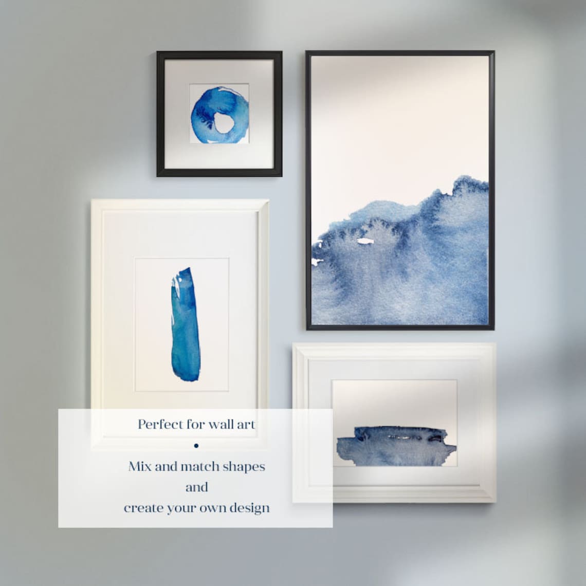 Watercolor Abstract Digital Splashes Clipart Png Bundle. Water Theme ...