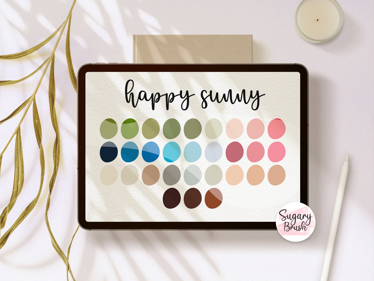Happy Sunny Procreate Color Palette/instant Download/ipad Art, Color ...