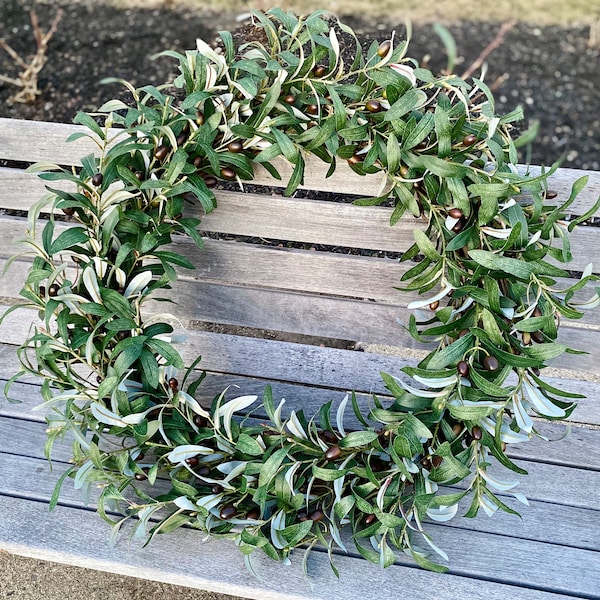 Olive Wreath - Etsy