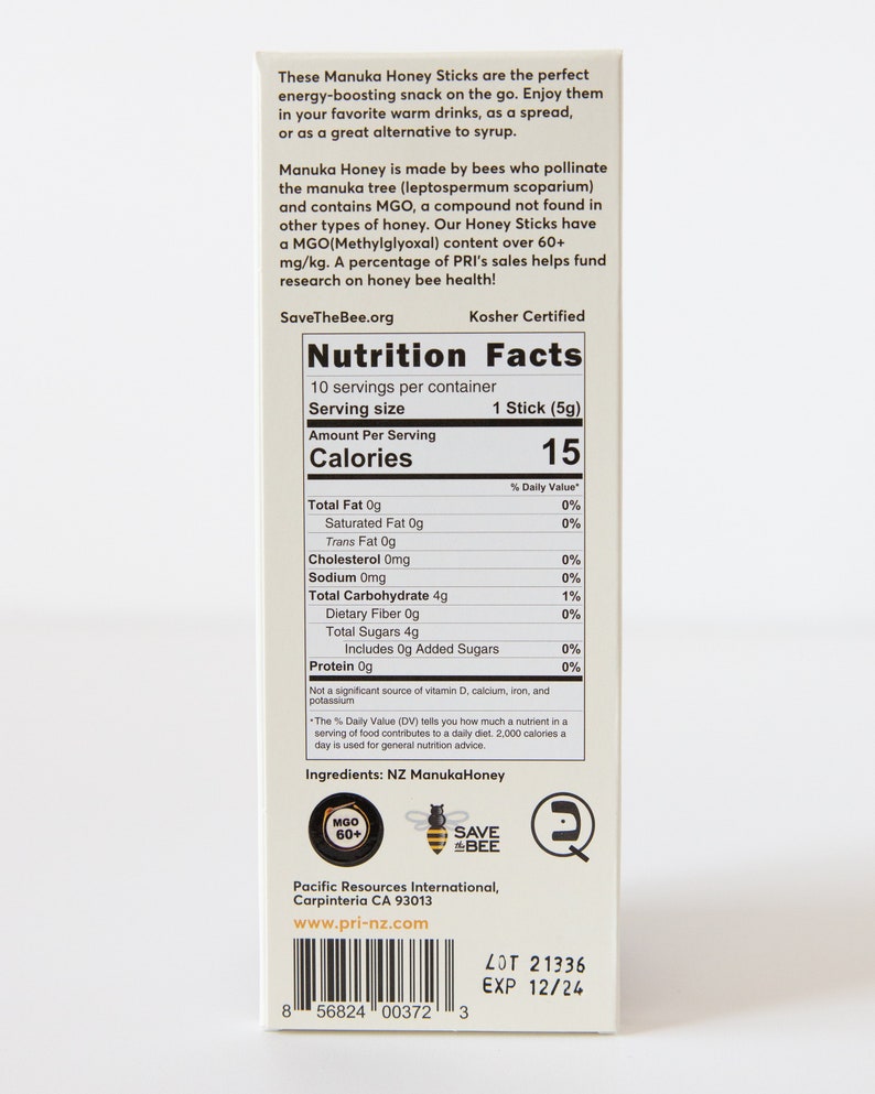 Manuka Honey Sticks 10pk - Etsy