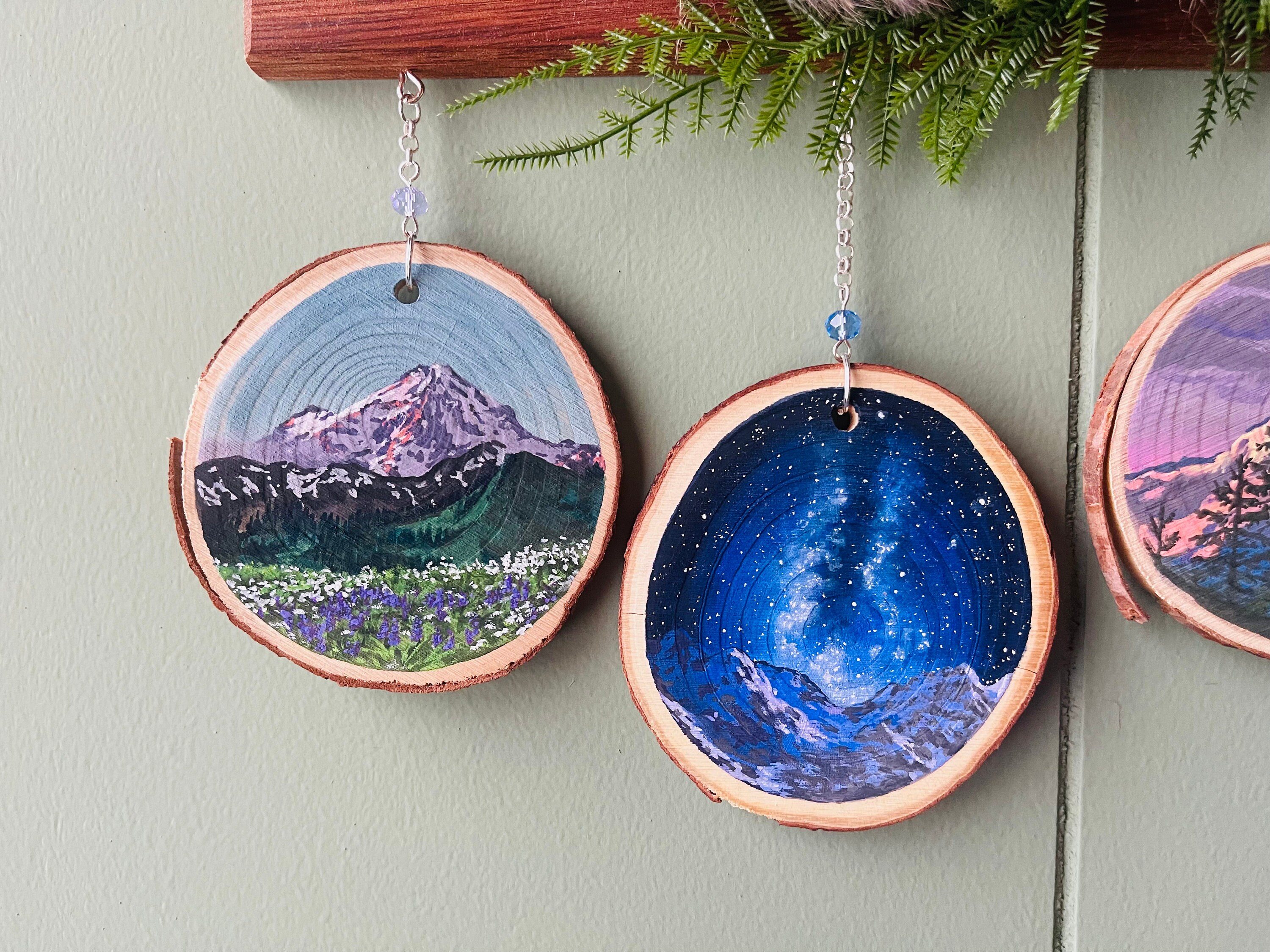 Mountain Wall Hanging Mountain Art, Mountain Home Decor, Rustic Wall ...