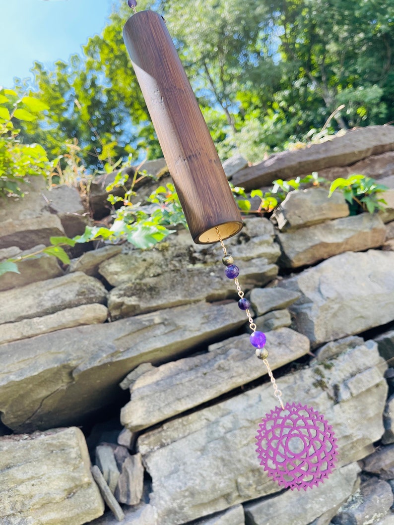 Crown Chakra Wind Chime Chakra Healing Chakra Crystal Chime - Etsy