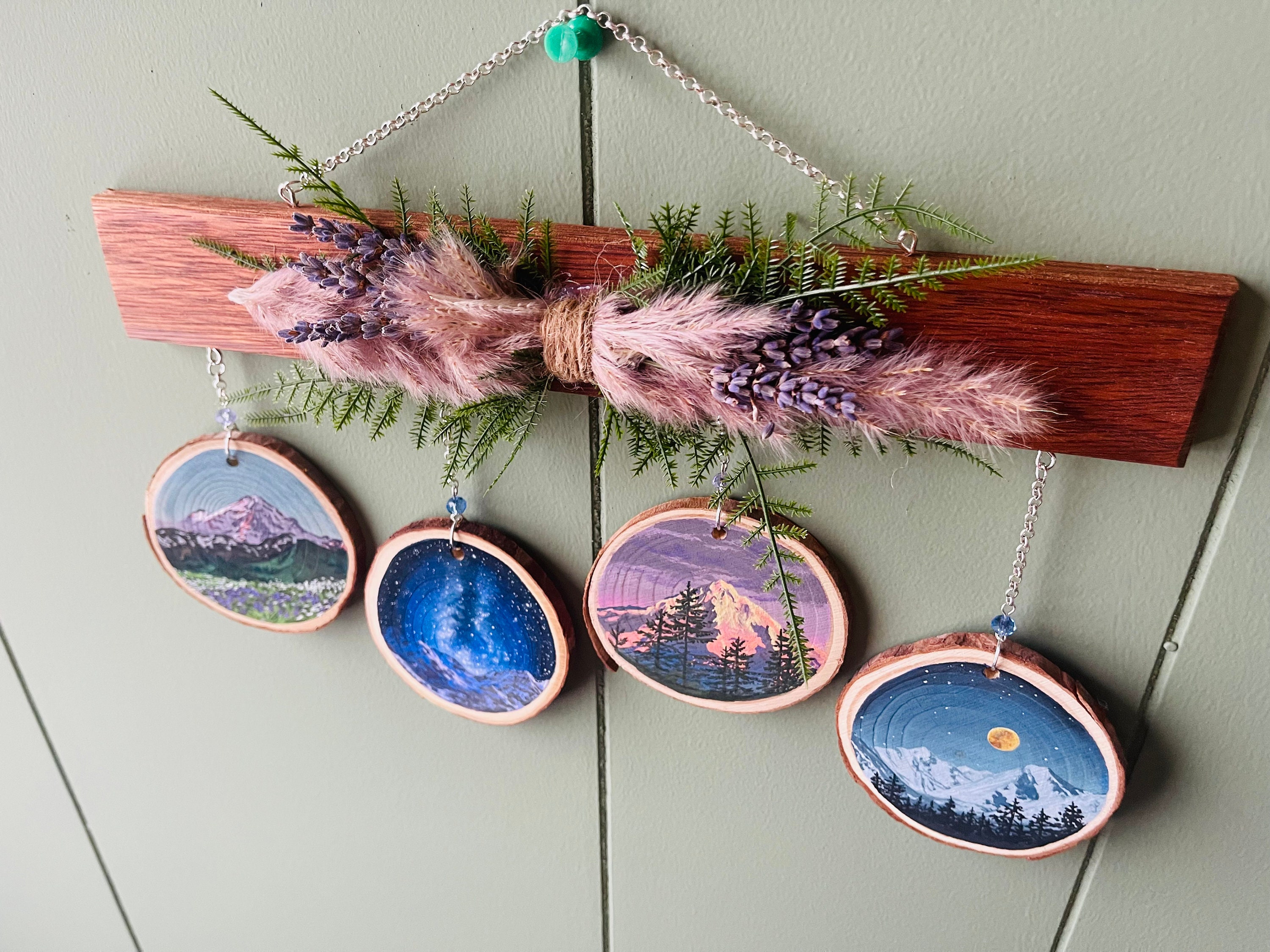 Mountain Wall Hanging Mountain Art, Mountain Home Decor, Rustic Wall ...