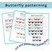 Butterfly Activity Worksheets Insects Spring Summer Montessori Cut and ...