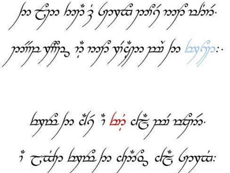 Riddle of Strider LOTR Elvish Multiple File Formats - Etsy