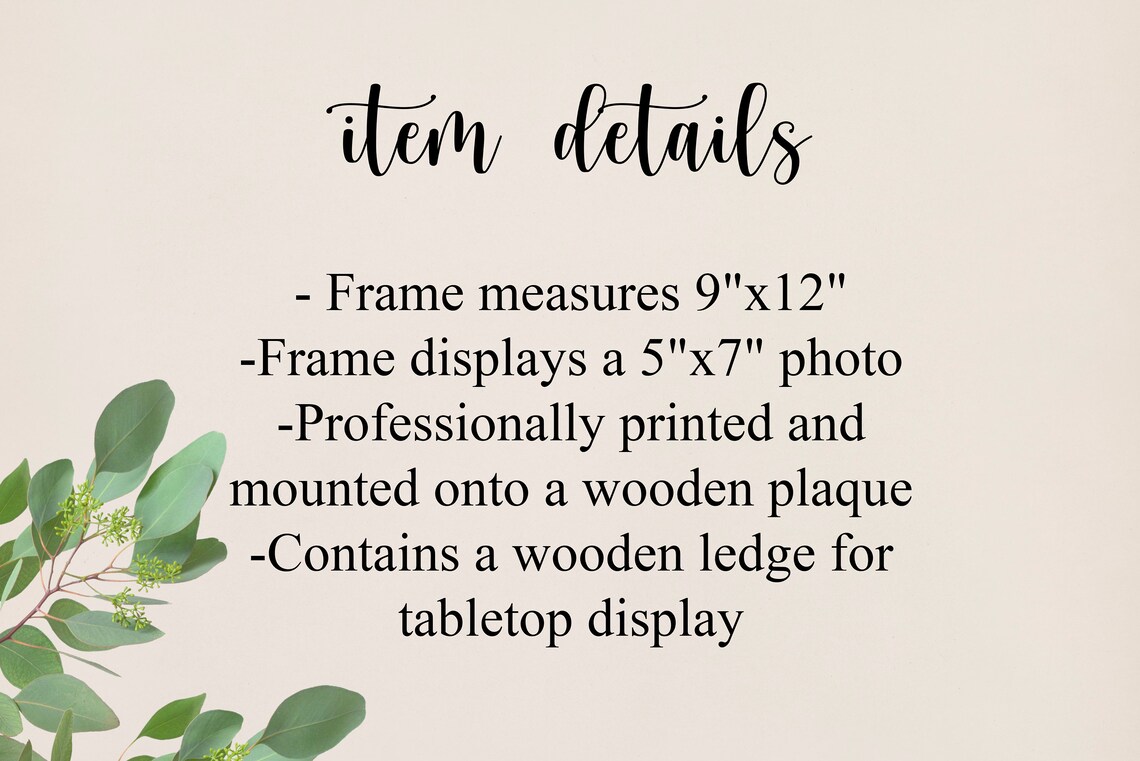 Personalized Memorial Frame Memorial Frame Sympathy Frame - Etsy