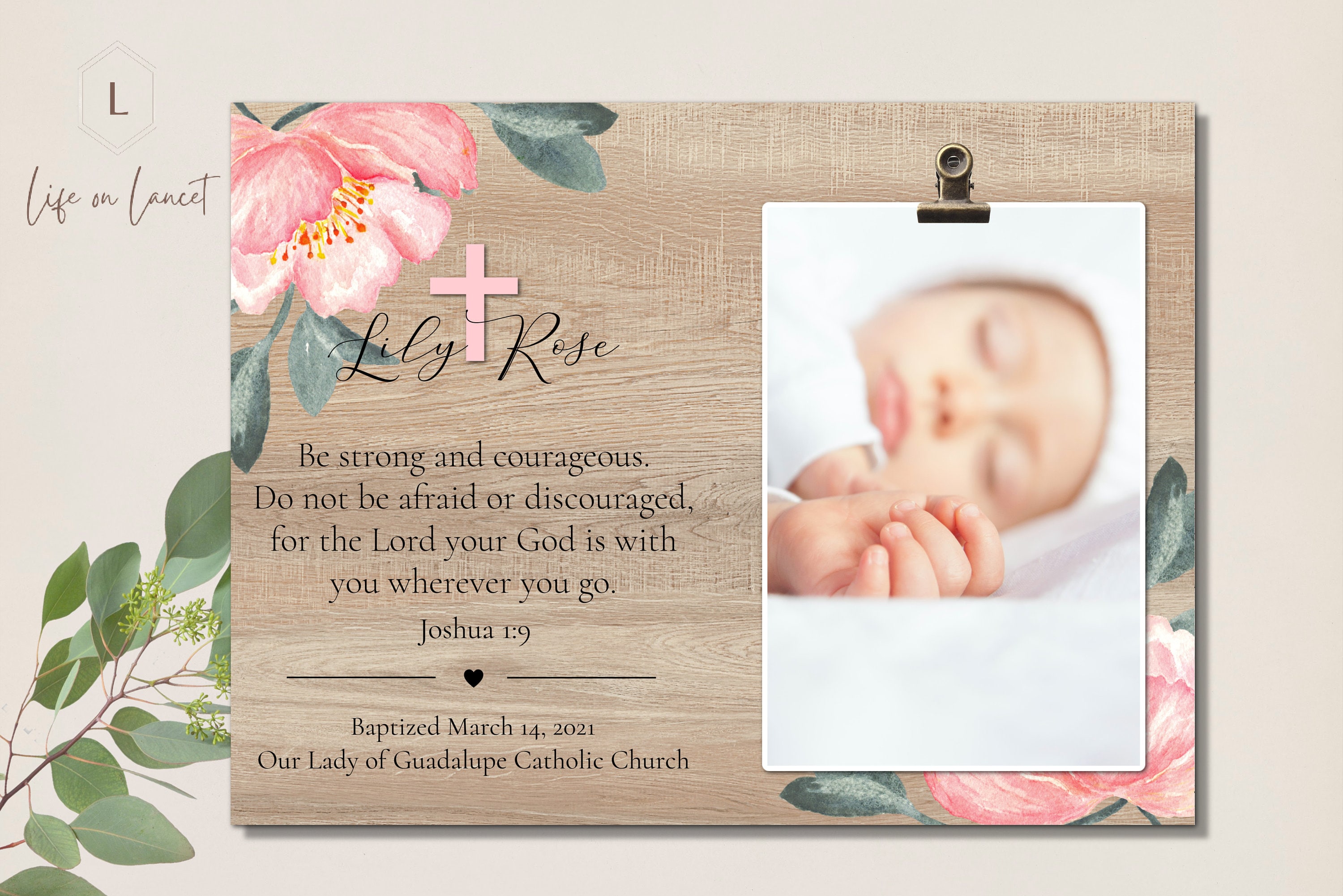 Baby Christening Frames For Photoshop