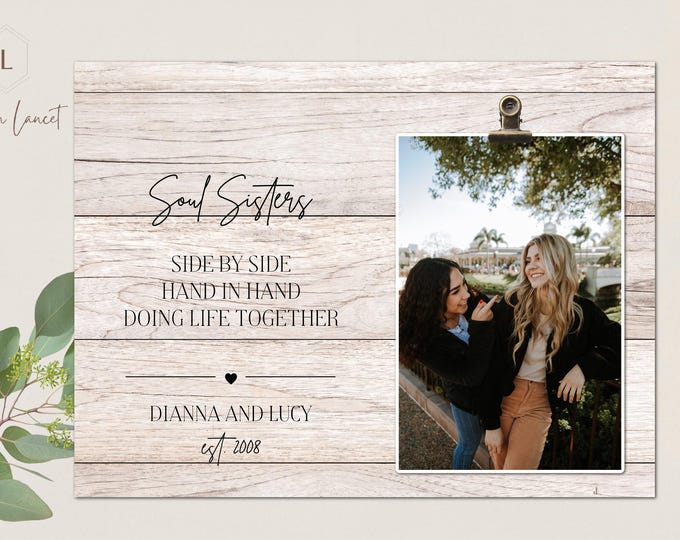 Best Friend Personalised Photo Frame Besties Christmas Gift Friends ...