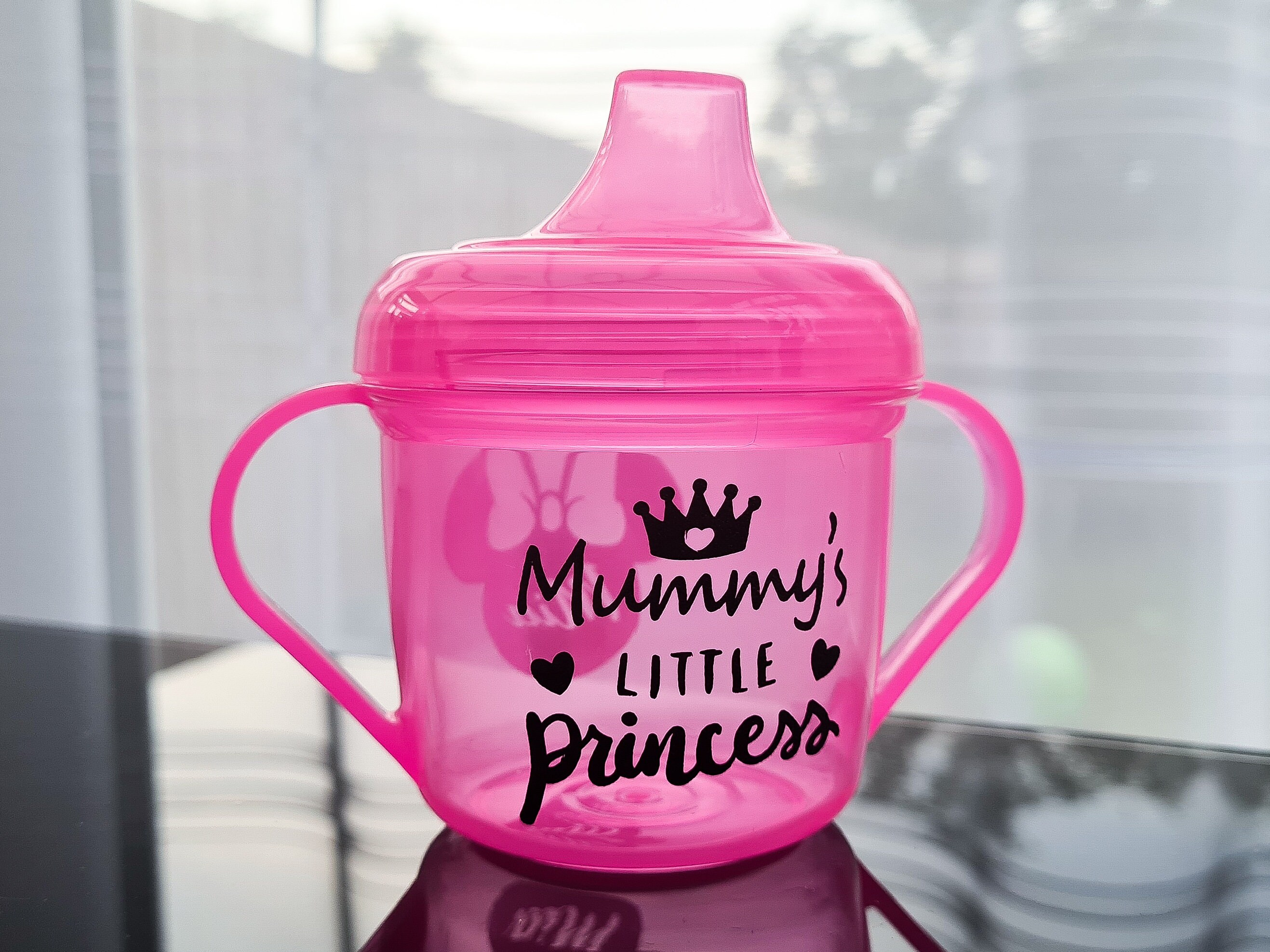 Baby Sippy Cup 4 Months Blue or Pink Add the babys name to | Etsy