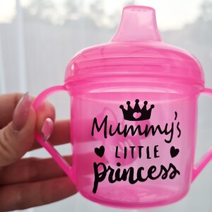 Baby Sippy Cup 4 Months Blue or Pink Add the babys name to | Etsy