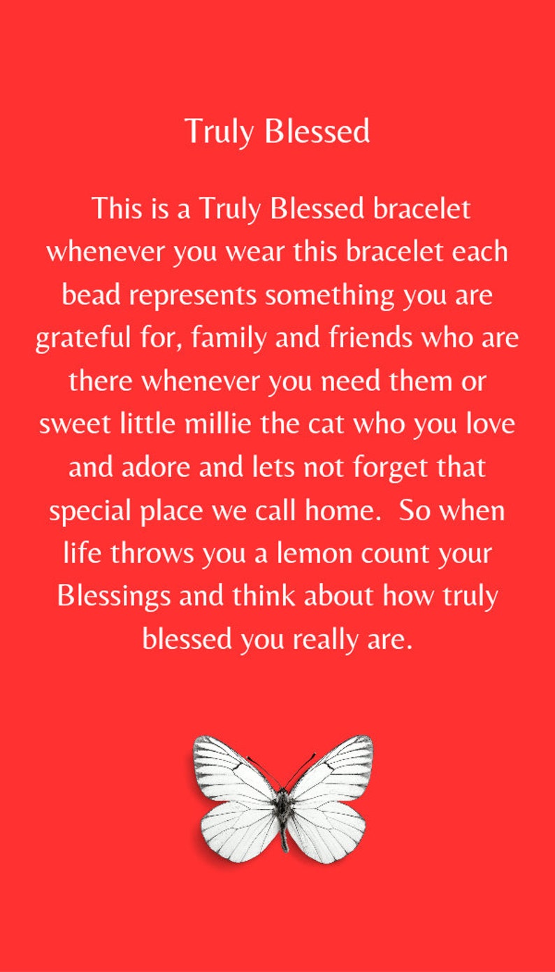 Truly Blessed, Count Those Blessings Bracelet With Austrian Crystal ...