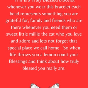 Truly Blessed, Count Your Blessings Ruby Birthstone Bracelet With ...