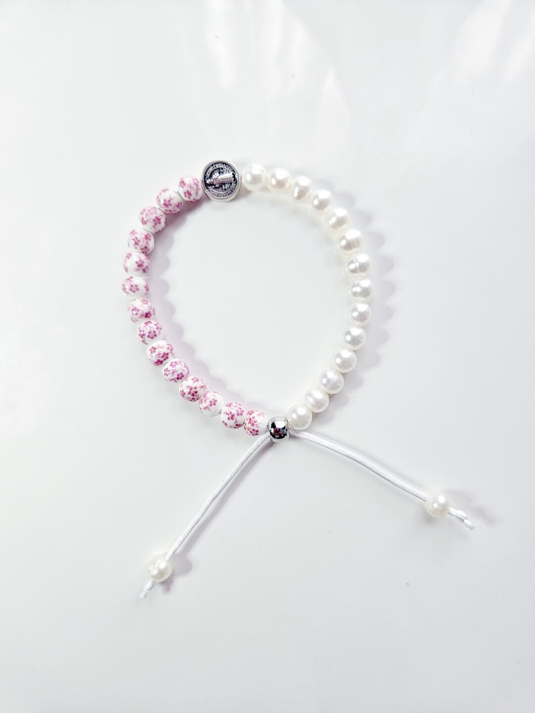 ST. BENEDICT Bracelet the Patron Saint of Protection Made With White ...