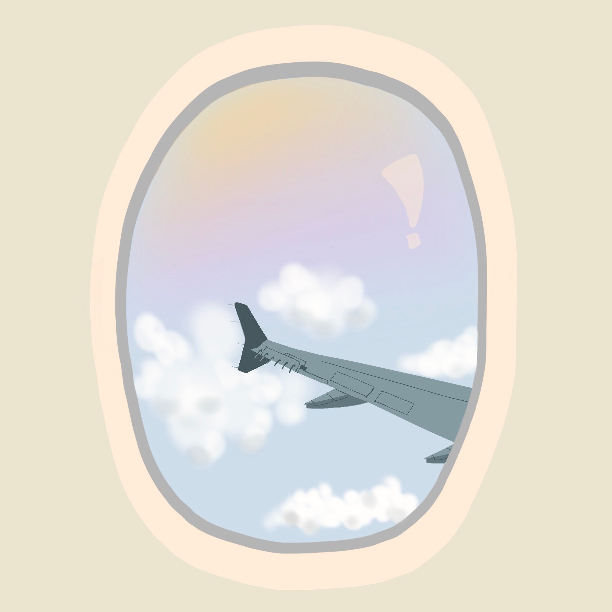 Airplane Window Art Print | Etsy