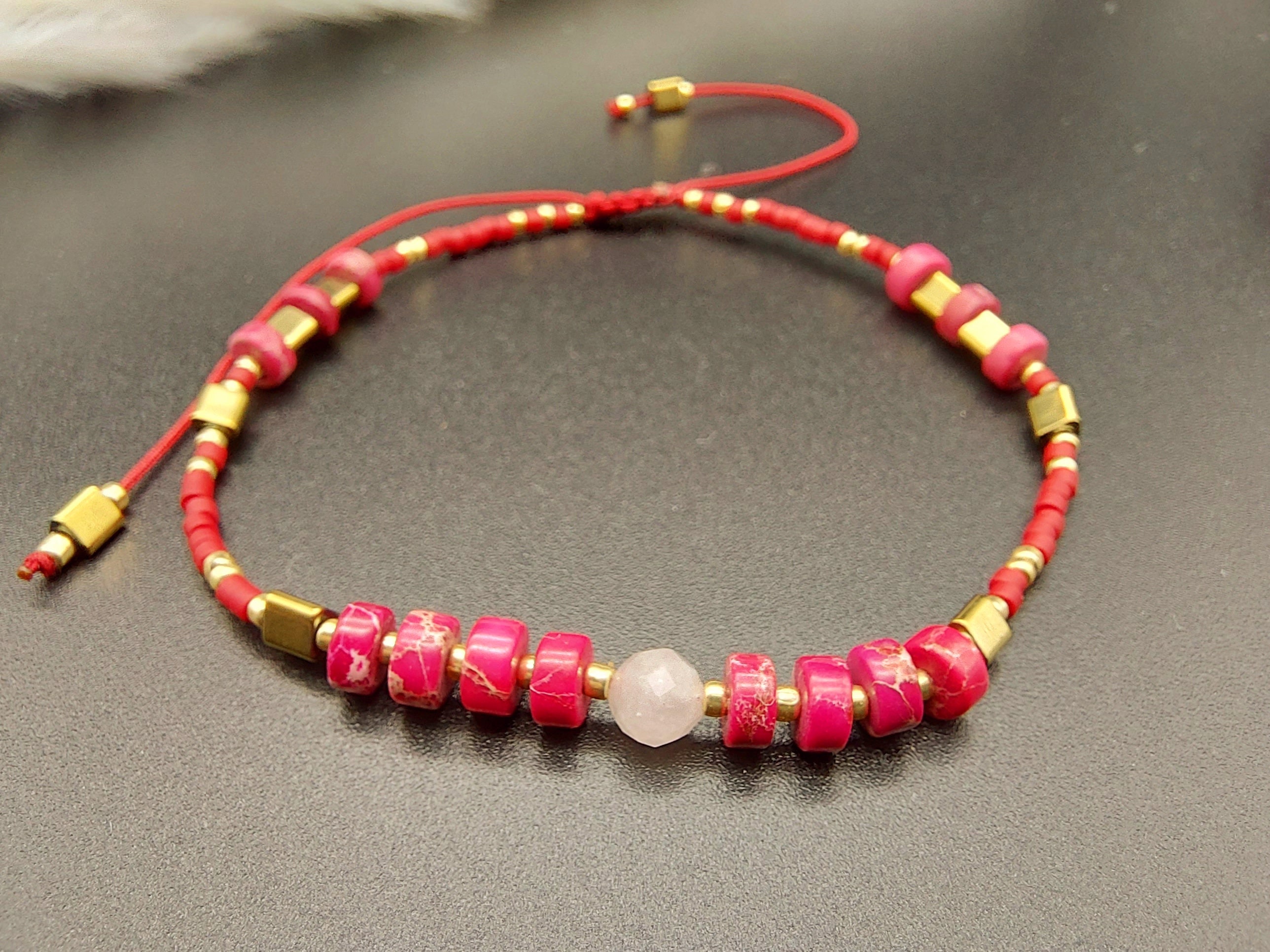 Pulseras hechas a mano ajustables - Etsy España