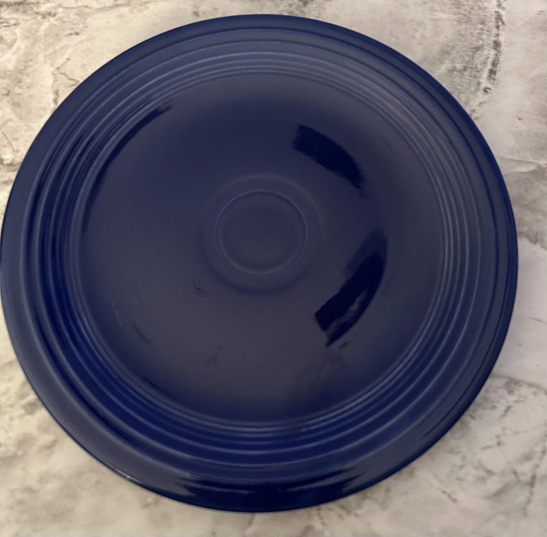 Set of 2 Fiestaware Cobalt Blue Salad Plates 1936-1951 HLC Early ...