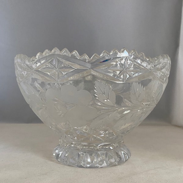 Crystal Footed Bowl - Etsy