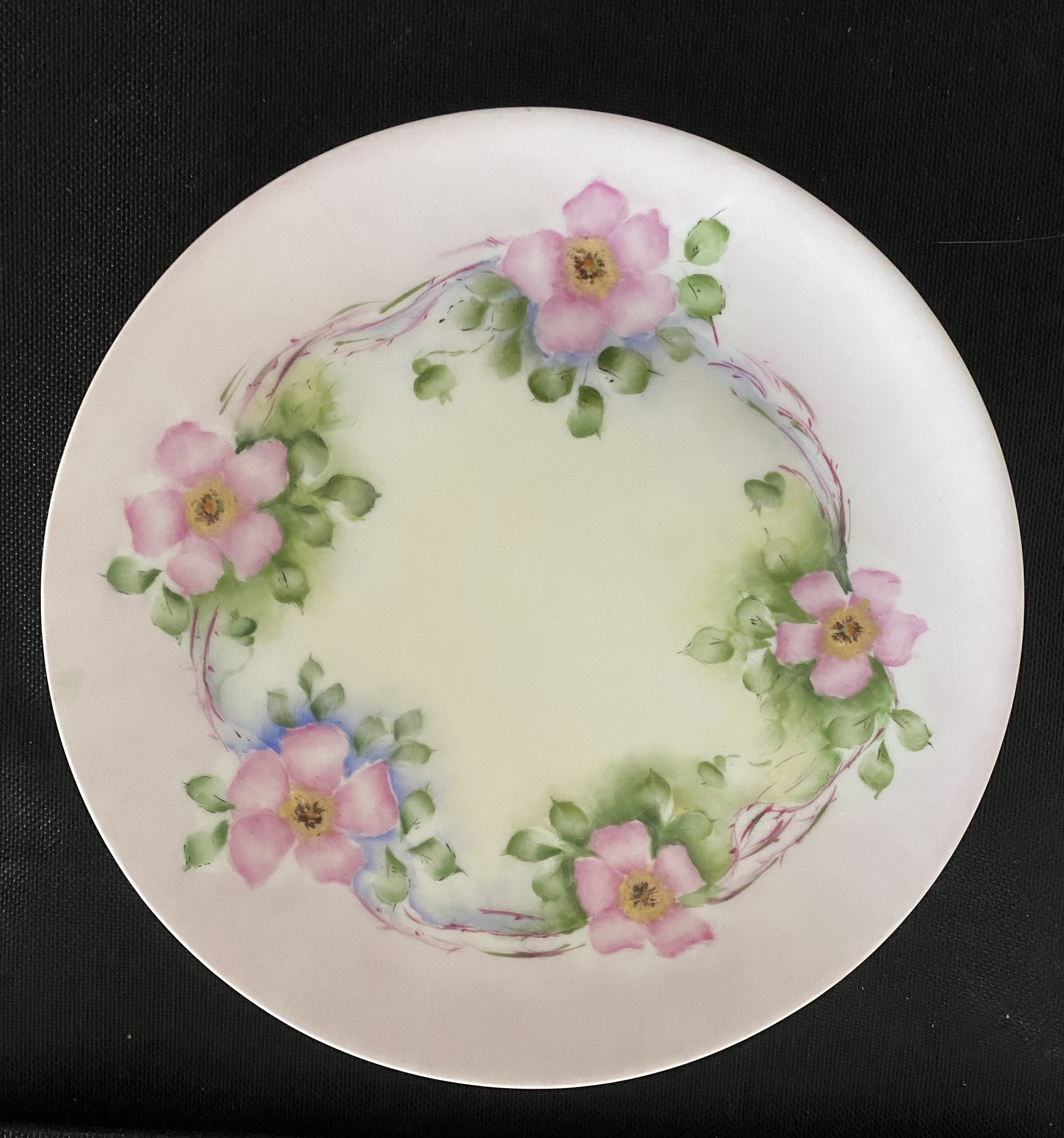 Antique Art Nouveau Bavaria Plate 1920s Hand Painted, Hutschenreuther ...