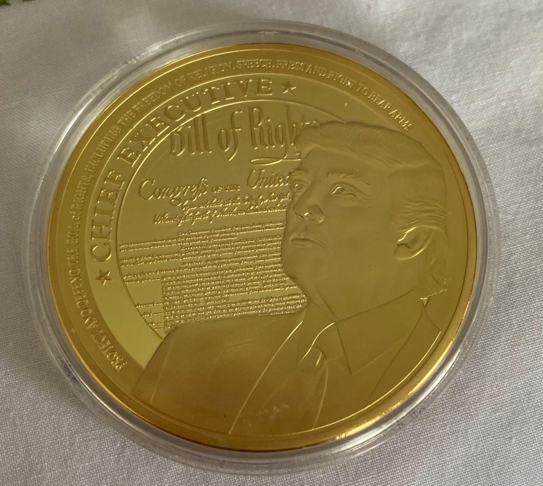 United States Donald J. Trump 24k Gold Over Copper Chief Executive ...