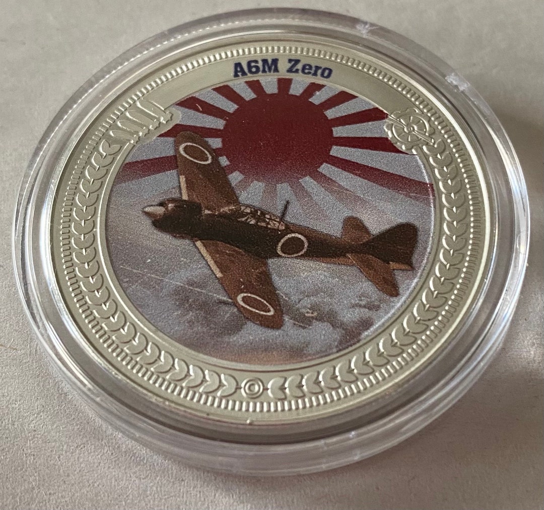 World War II War Birds Japanese A6M Zero Coin Keepsake Medal Military ...