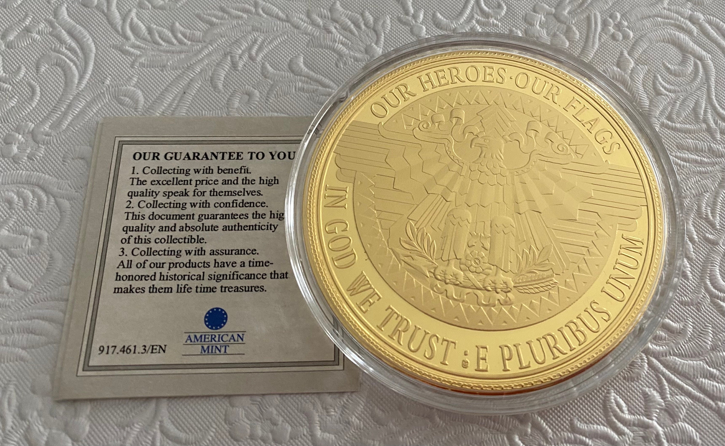 Ulysses S. Grant Our Heroes Our Flags Collectible Gold Coin 2018 Proof ...