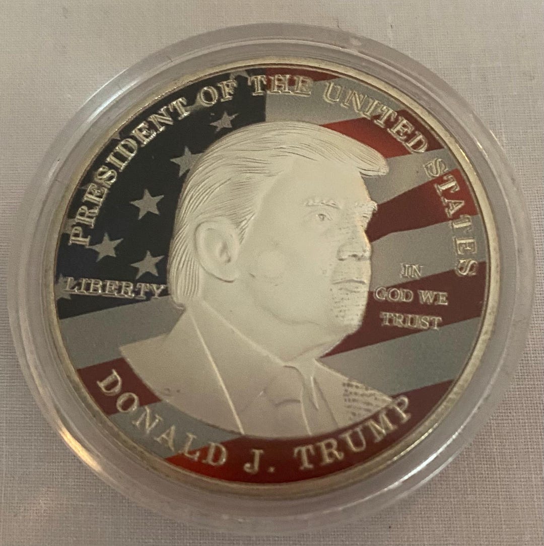 Donald Trump’s First Presidency 24k Gold Over Copper Commemorative Coin ...