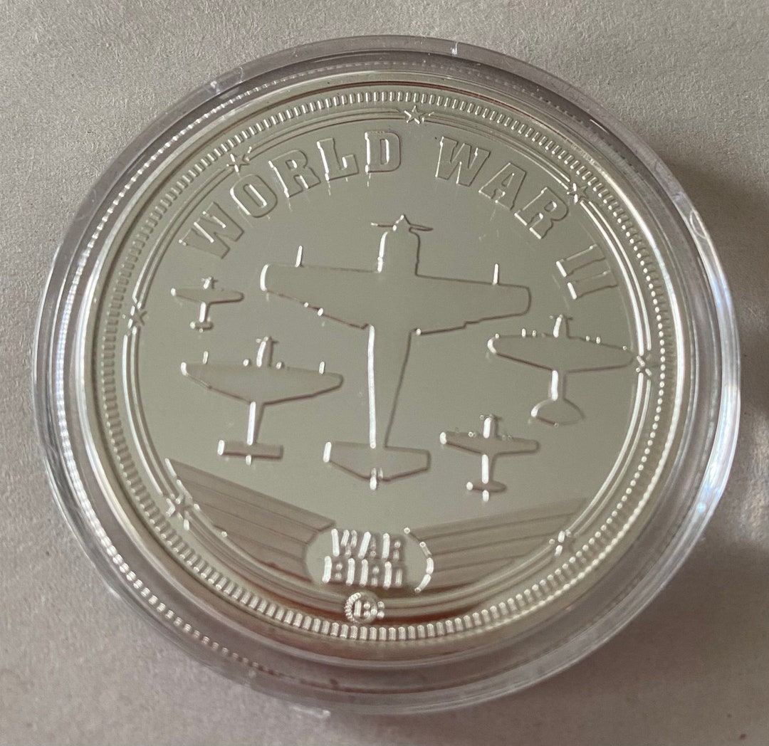 World War II War P-51 Mustang War Bird Coin Medal Keepsake Military ...