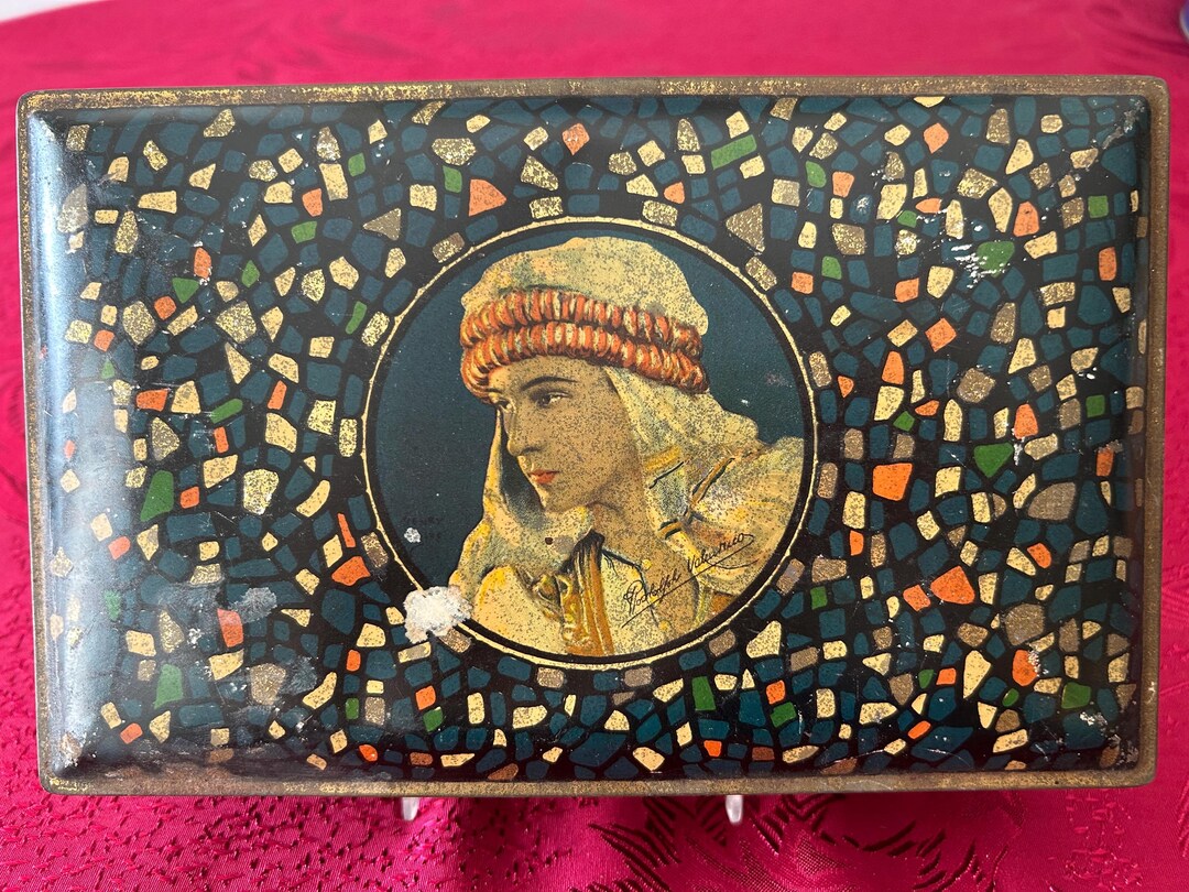 Art Deco Vintage “the Sheik” Canco Henry Clive Beautebox Lithographed ...