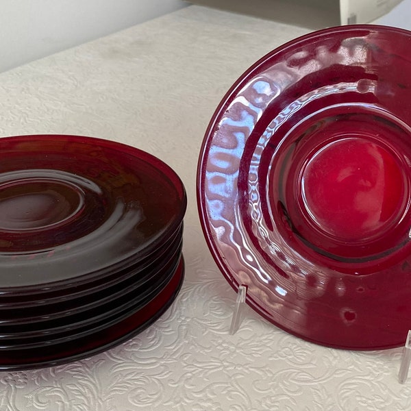 Red Depression Glass - Etsy