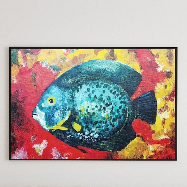 Angelfish Painting - Etsy