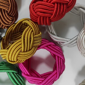 Colorful Napkin Rings, Rustic Wedding Table Decorations, Napkin Rings ...