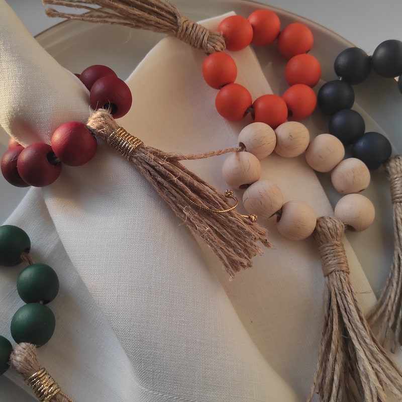 Bead Napkin Rings - Etsy