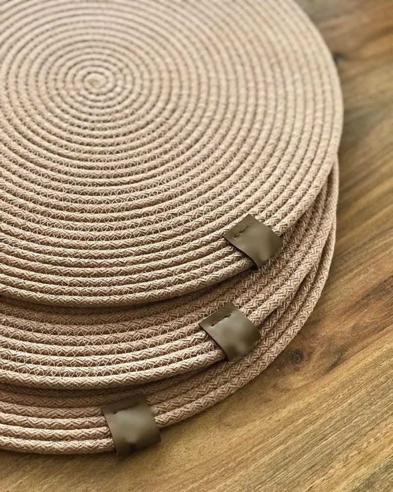 Cotton Placemat Colorful Rope Placemat Cotton Rope Placemat - Etsy