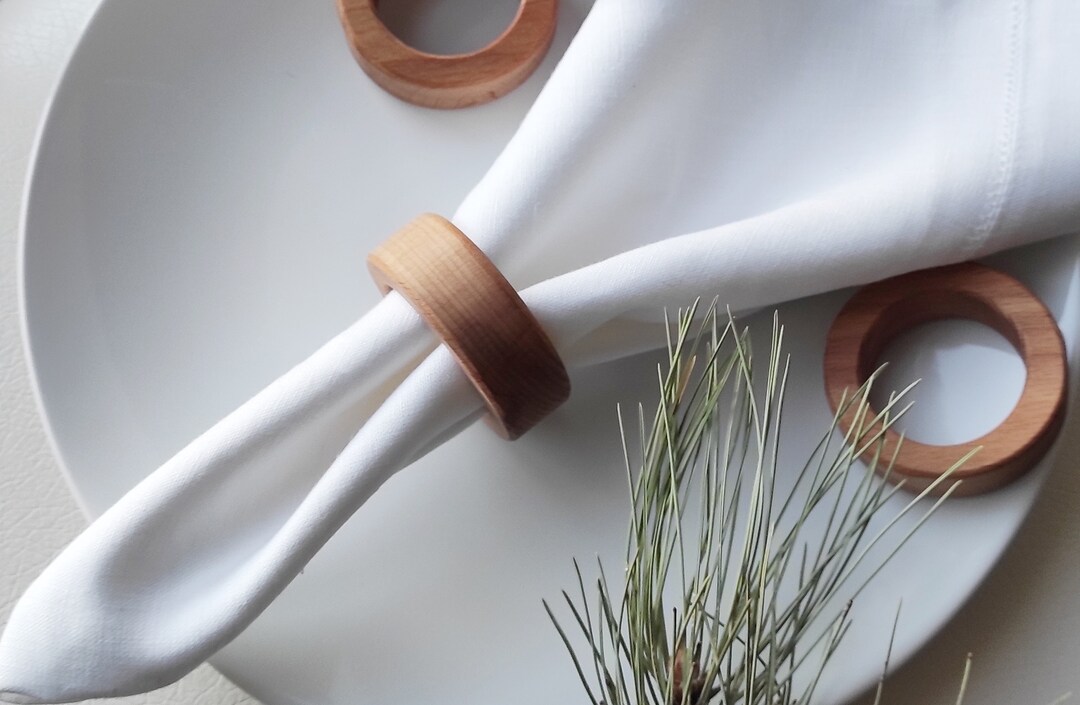 Wooden Napkin Ring, Boho Wooden Napkin Ring, Boho Circular Napkin Ring ...