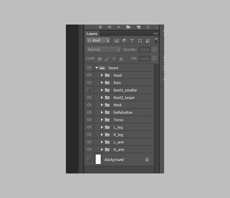Vtuber Body Base: Full-figured and Curvy | PSD File | Unrigged/ready-to ...