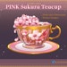 Pink Sakura Teacup | Vtuber Asset | Cherry Blossoms and Cute Stream ...