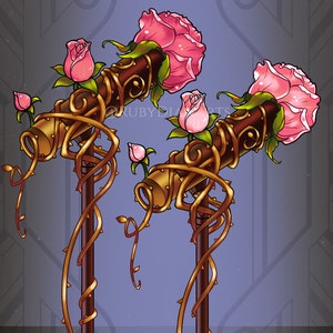 12 Rose Mic Set | Multi-pack | Vtuber Asset | Stream Props | Rainbow ...