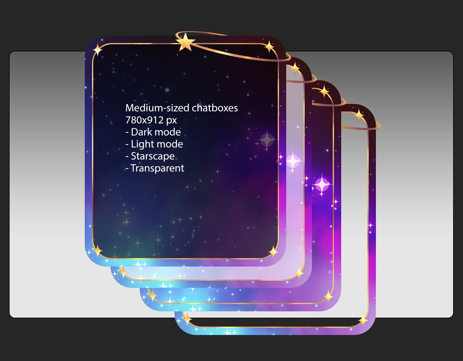 Starry Just Chatting Set Vtuber Assets Stream Asset Wings, Teacup ...