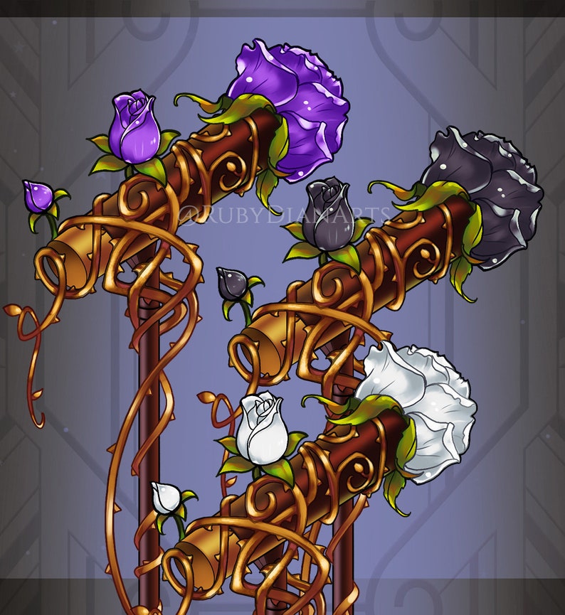 12 Rose Mic Set | Multi-pack | Vtuber Asset | Stream Props | Rainbow ...