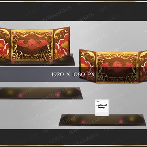 Red DM Screen for Dnd | GM Screen | Vtuber Assets | Twitch Stream ...